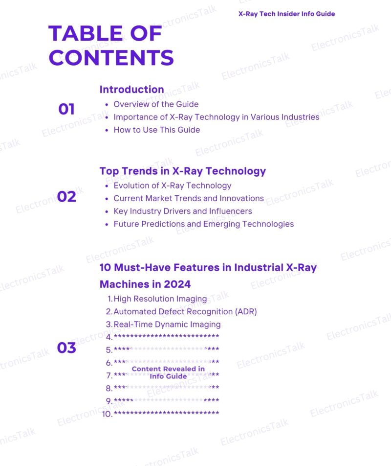 Top Trends in X-Ray 2024 - Electronics Talk