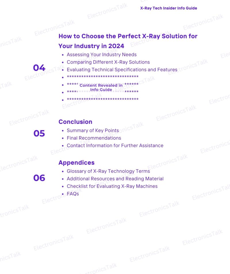 Top Trends in X-Ray 2024 - Electronics Talk